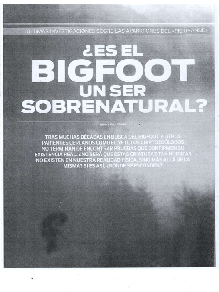 El Bigfoot | PDF