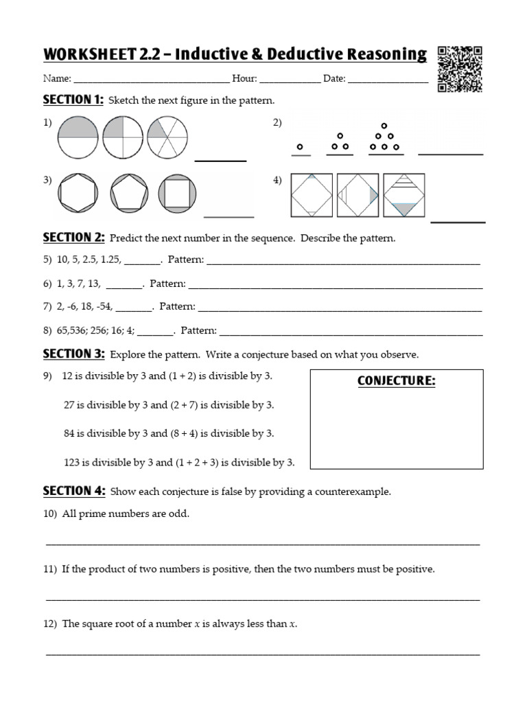 Inductive and Deductive Reasoning | PDF | Reasoning | Logic