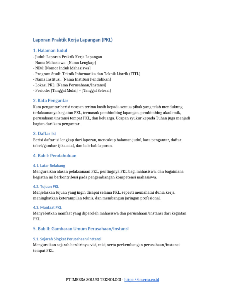 Laporan PKL TITL | PDF