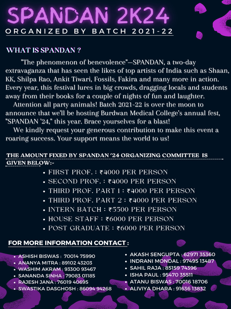 Spandan 24 Brochure | PDF