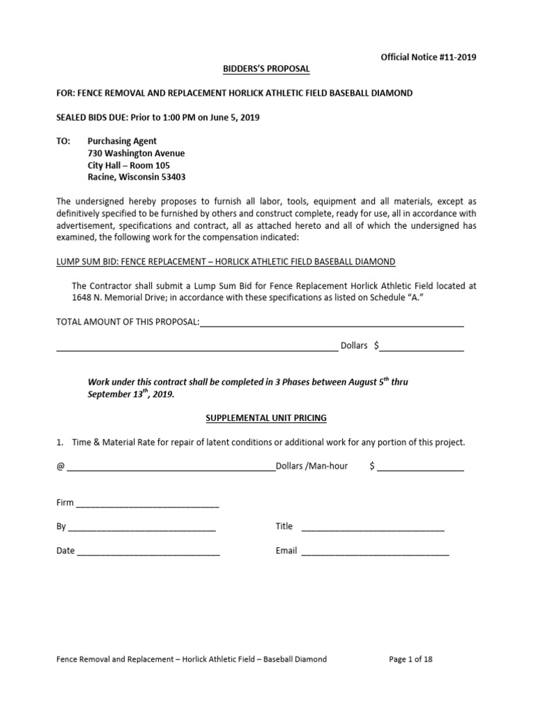 Official Notice 11 2019 HAF Fencing | PDF | Indemnity | Liability Insurance