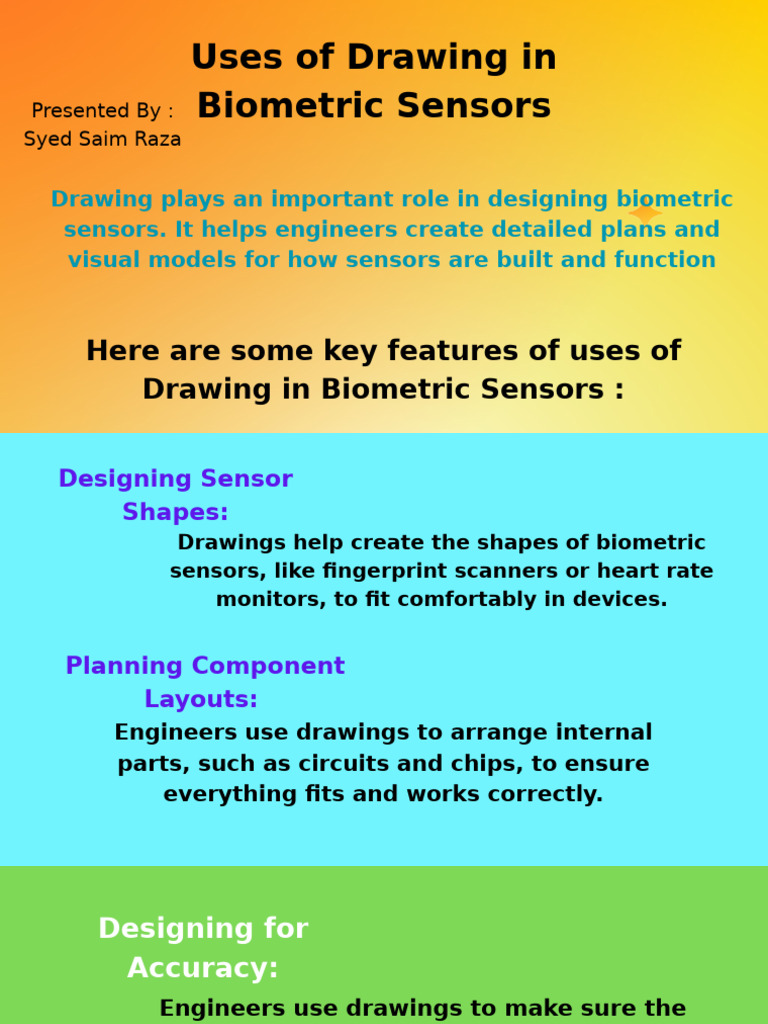 Uses of Drawing in Biometric Sensors Presentation | PDF