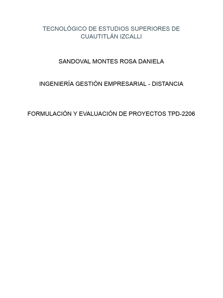 Conclusión y Entrega de Proyecto Final SANDOVAL MONTES ROSA DANIELA ...