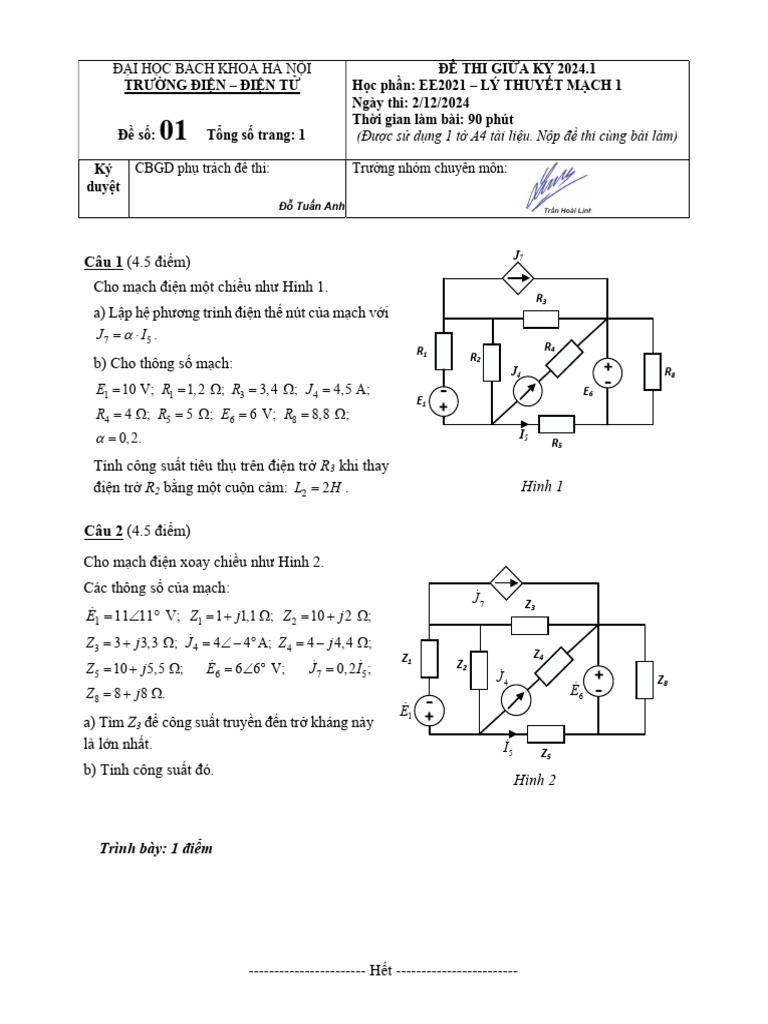 2024.1-LTM1-T.Anh-GiuaKy-02 De-Dap An | PDF