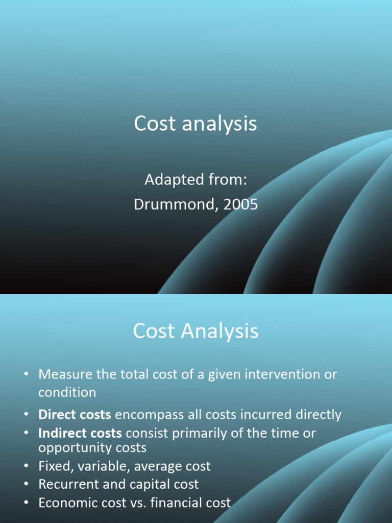 Costing analysis | PDF | Cost | Health Care