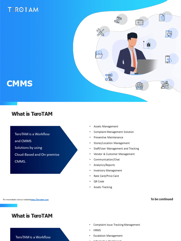 CMMS TeroTAM Presentation | PDF | Qr Code | Computing