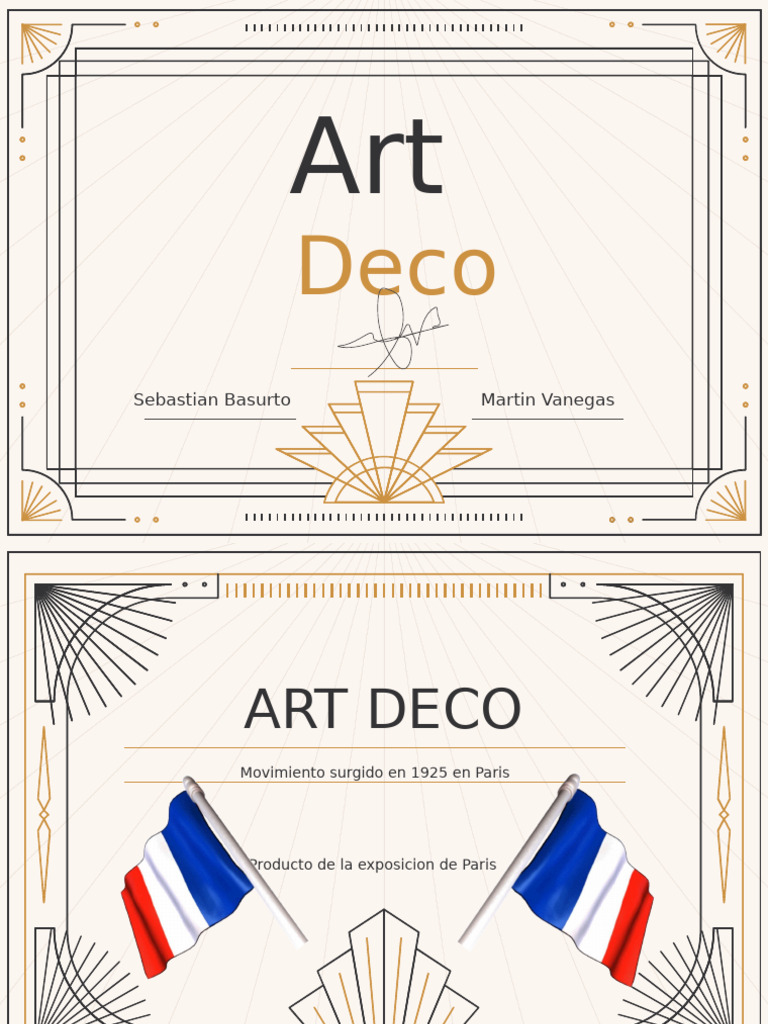 Art Deco Presentacion | PDF | Arte deco | Las artes