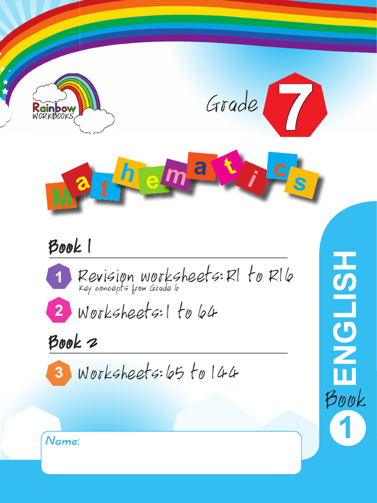 Maths English Grade 7 Book 1 For 2016 | PDF | Mathematics
