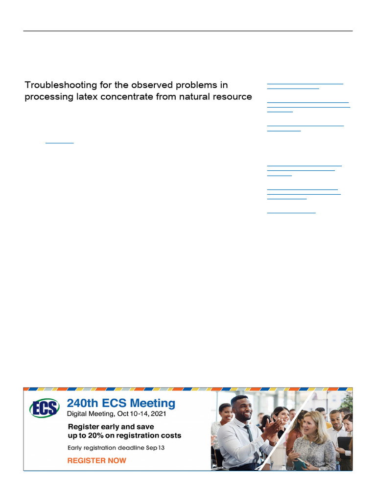 Latex problems | PDF | Natural Rubber | Pump