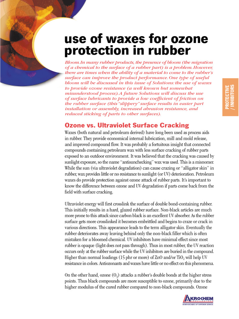 Akrochem Waxes For Ozone Solutions | PDF | Wax | Alkane