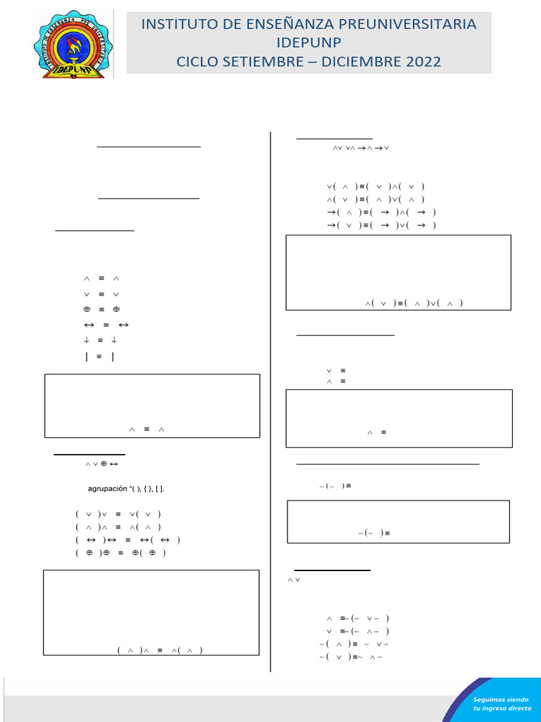 S04 y S05 Rlogico Teoria | PDF | Sintaxis (Lógica) | Matemáticas