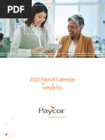 PremierFMS 2025 Payroll Schedule IRIS | PDF
