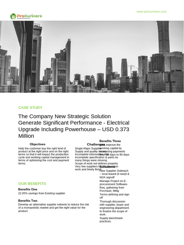 Clean Case Study | PDF | Procurement | Economies