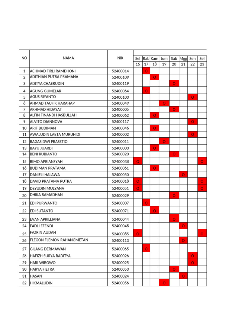 Driver Work Schedule July-August 2024 | PDF
