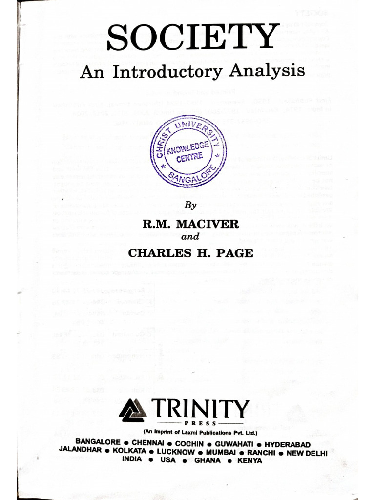Maciver and Page - Society | PDF