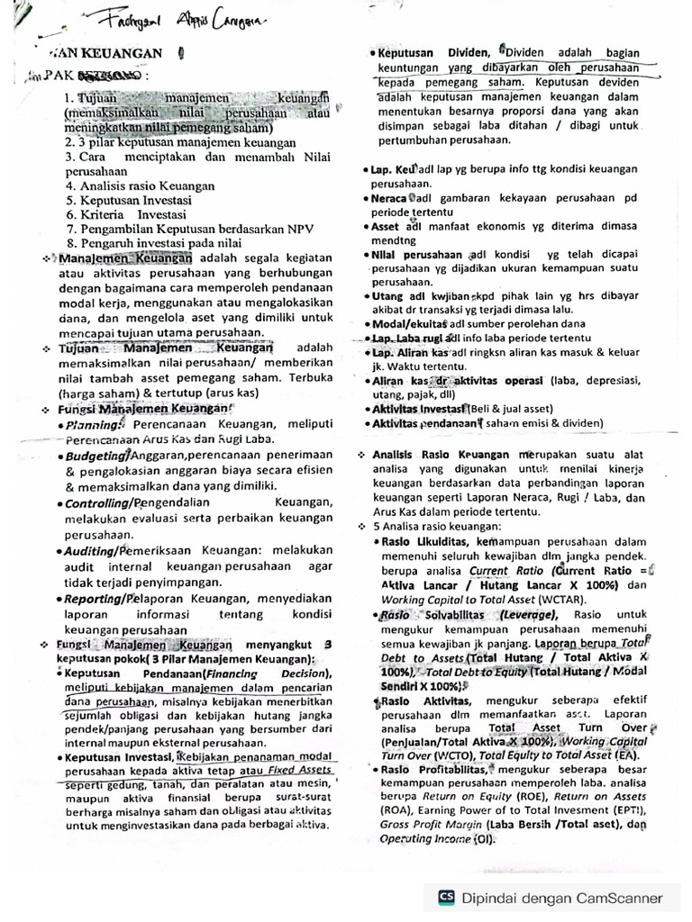 Materi Ujian Komprehensif | PDF