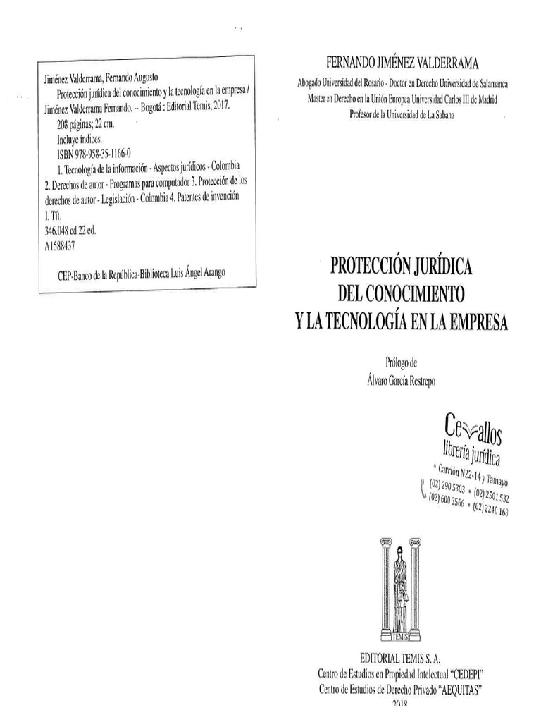 Jiménez - Protección jurídica - pp. 101-108 El Secreto empresarial | PDF