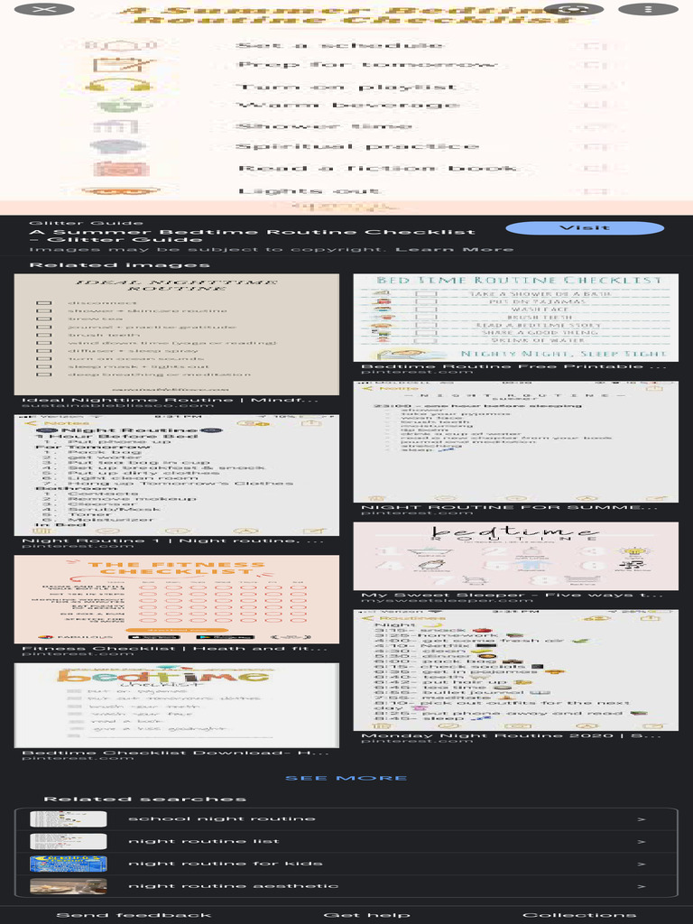 Night Routine - Google Search | PDF