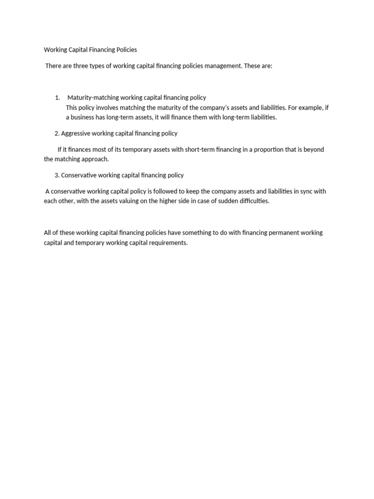 Working Capital-WPS Office | PDF