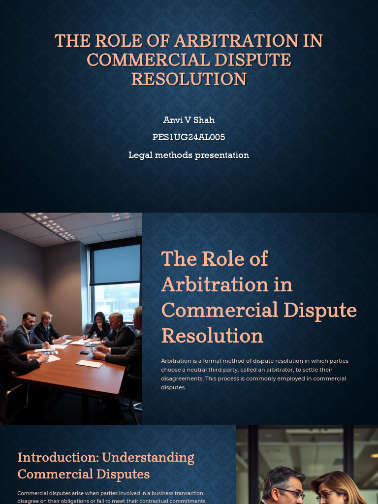 Anvi Legal methods ppt | PDF | Arbitration | Lawsuit