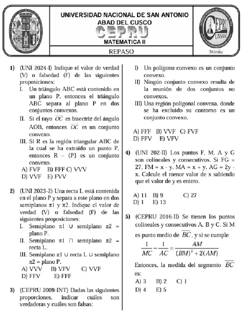 Repaso 1er Exa | PDF