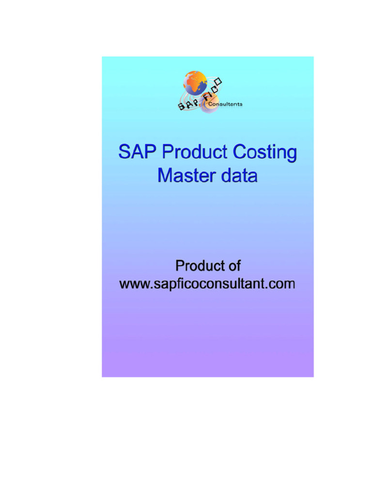 MANUAL USUARIO - COPC - (Master Data) | PDF | Cost | Business