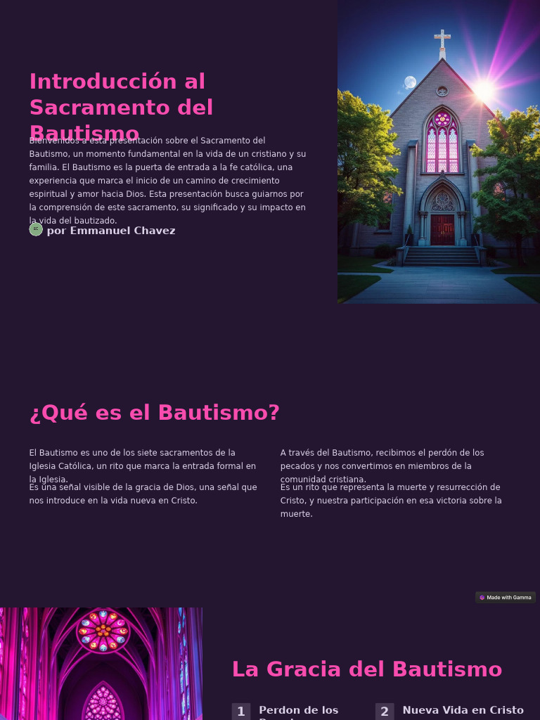 Introduccion Al Sacramento Del Bautismo | PDF | Bautismo | Sacramentos