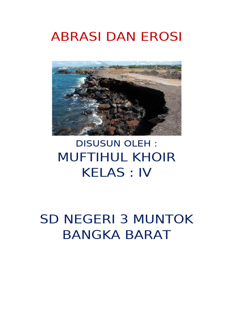 Abrasi Dan Erosi | PDF