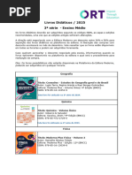 Lista de Livros Didáticos - 7º ANO - 2025 | PDF