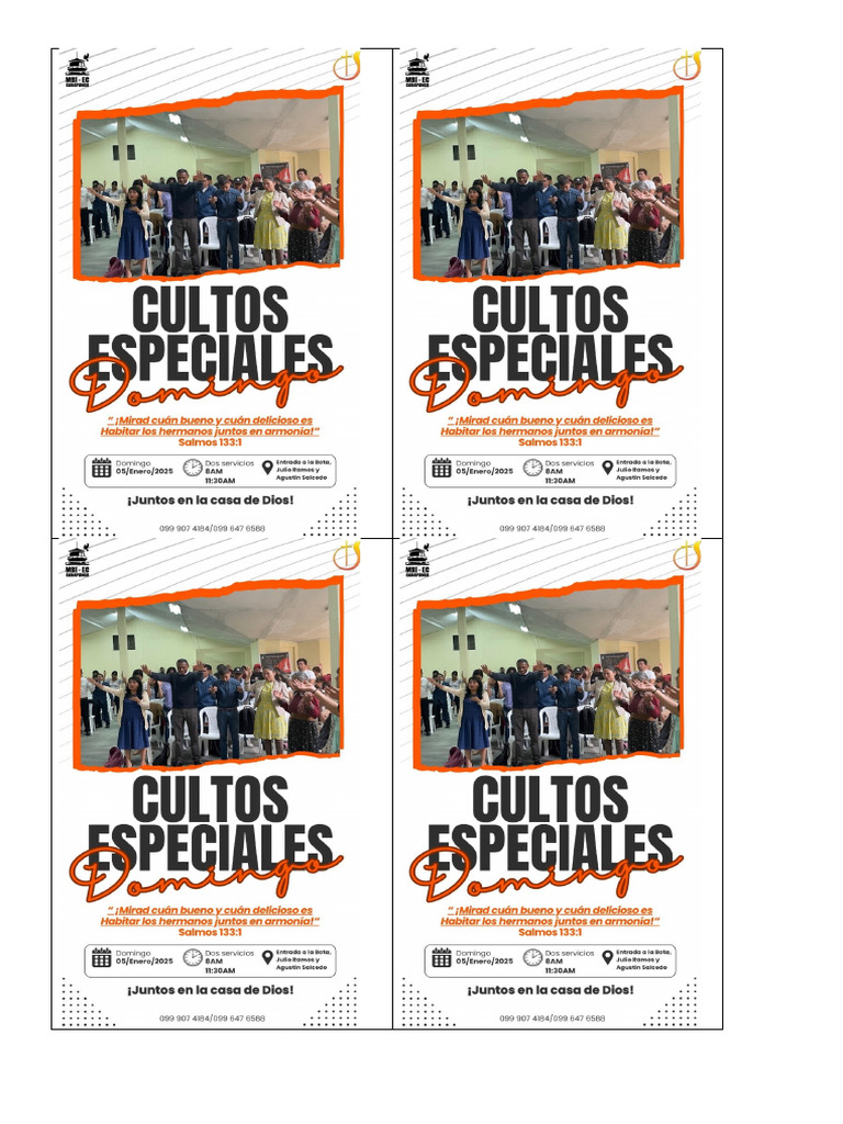 Flayer Culto 05.01.2025 | PDF