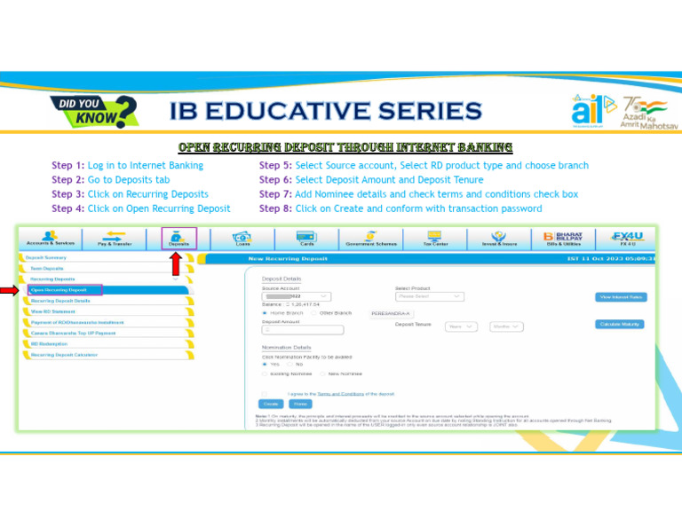 Open Recurring Deposit | PDF