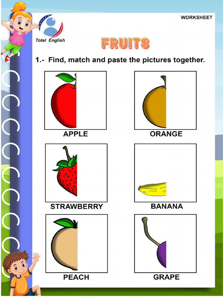 Tema 7 Worksheet Fruits | PDF