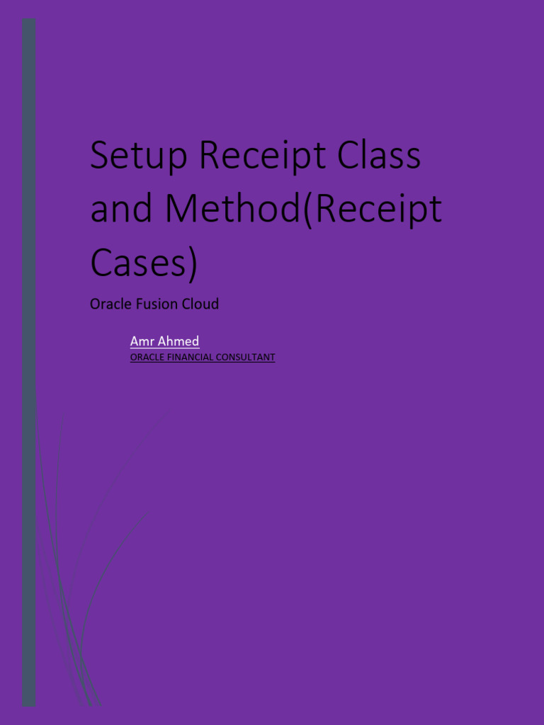 Receipts Class and Method 1731505717 | PDF