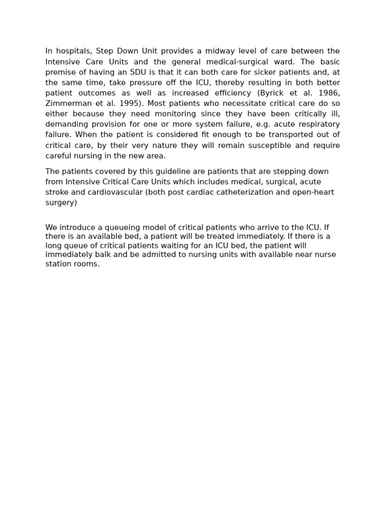 Stepdown Criteria | PDF