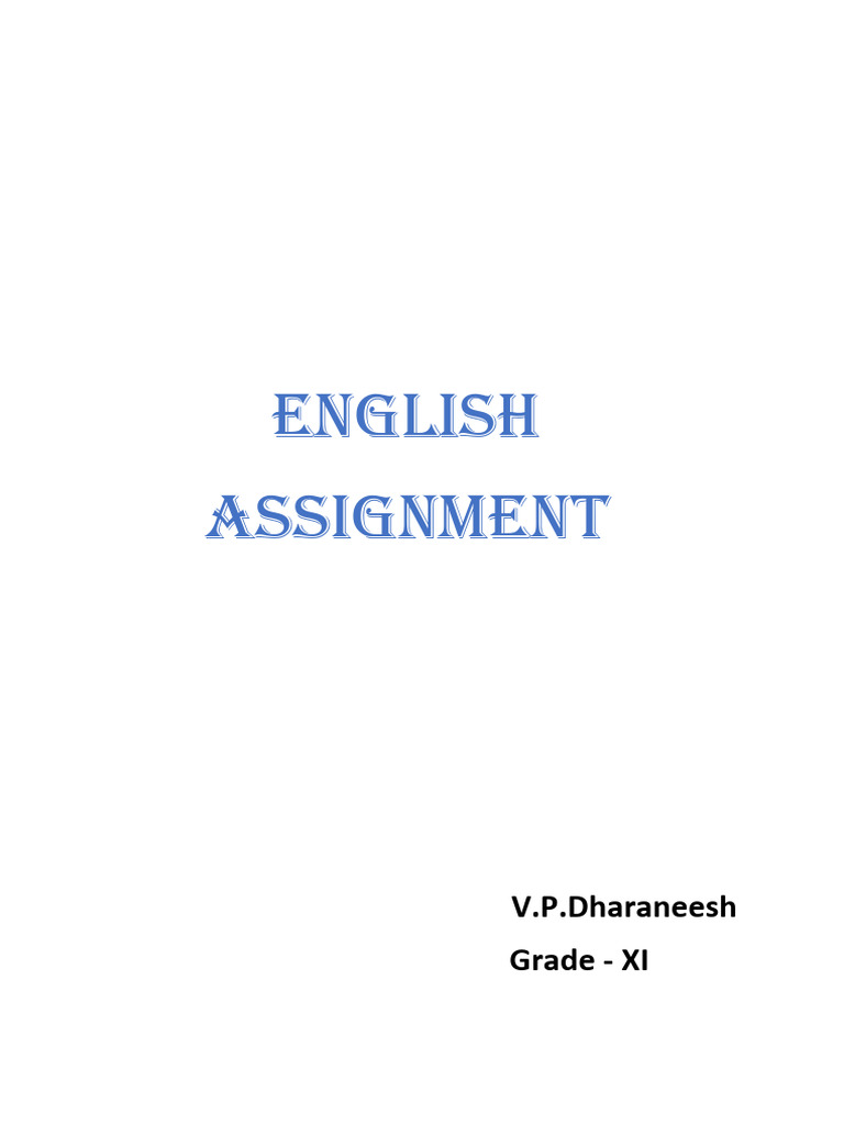 Eng Assignment | PDF