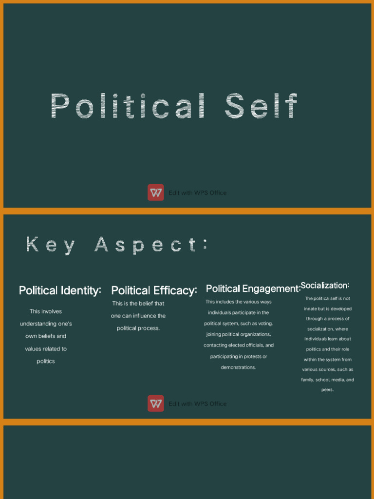 Political-Self | PDF | Identity (Social Science) | Socialization