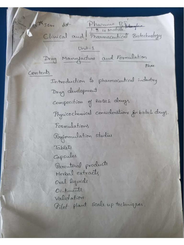 Clinical & Pharmaceutical Biochemistry Mod 1 | PDF