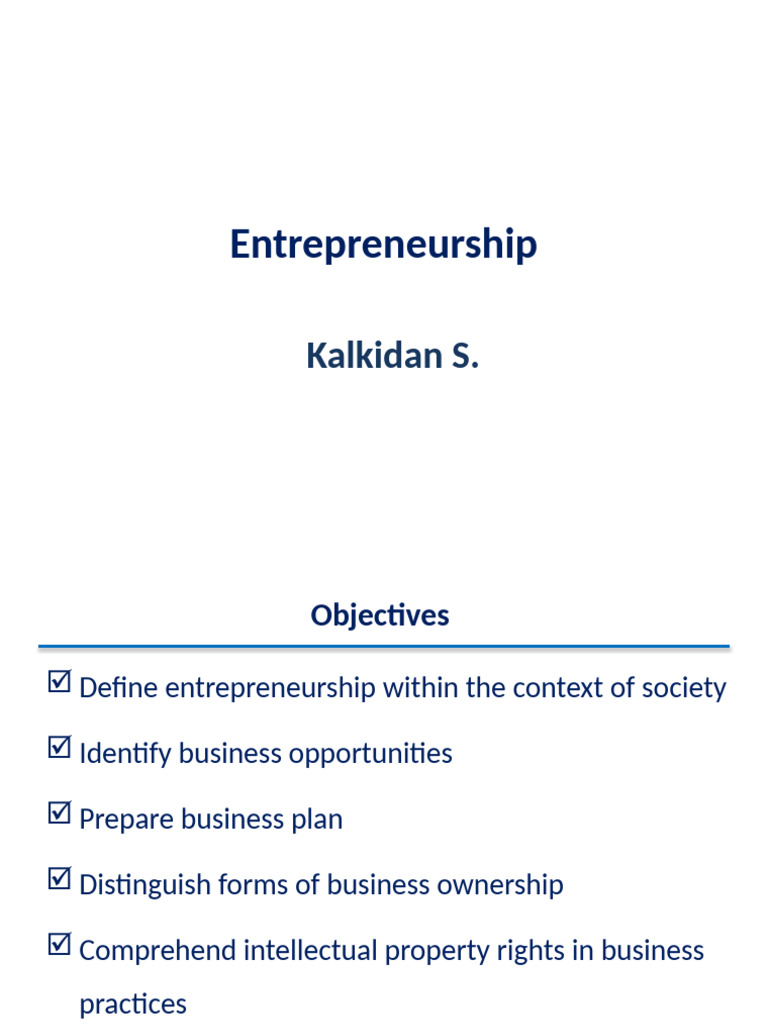Entrepreneurship PPT ch-1-3 | PDF | Entrepreneurship | Mindset