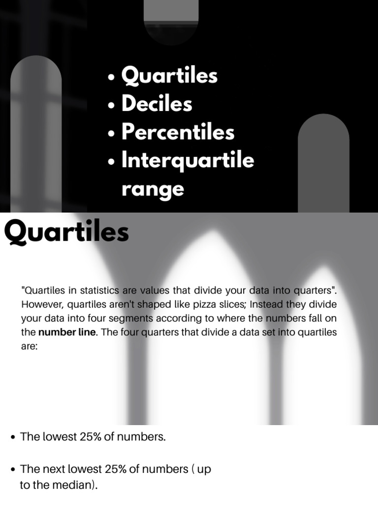 Quartiles-Deciles-Percentiles-Interquartile-range | PDF