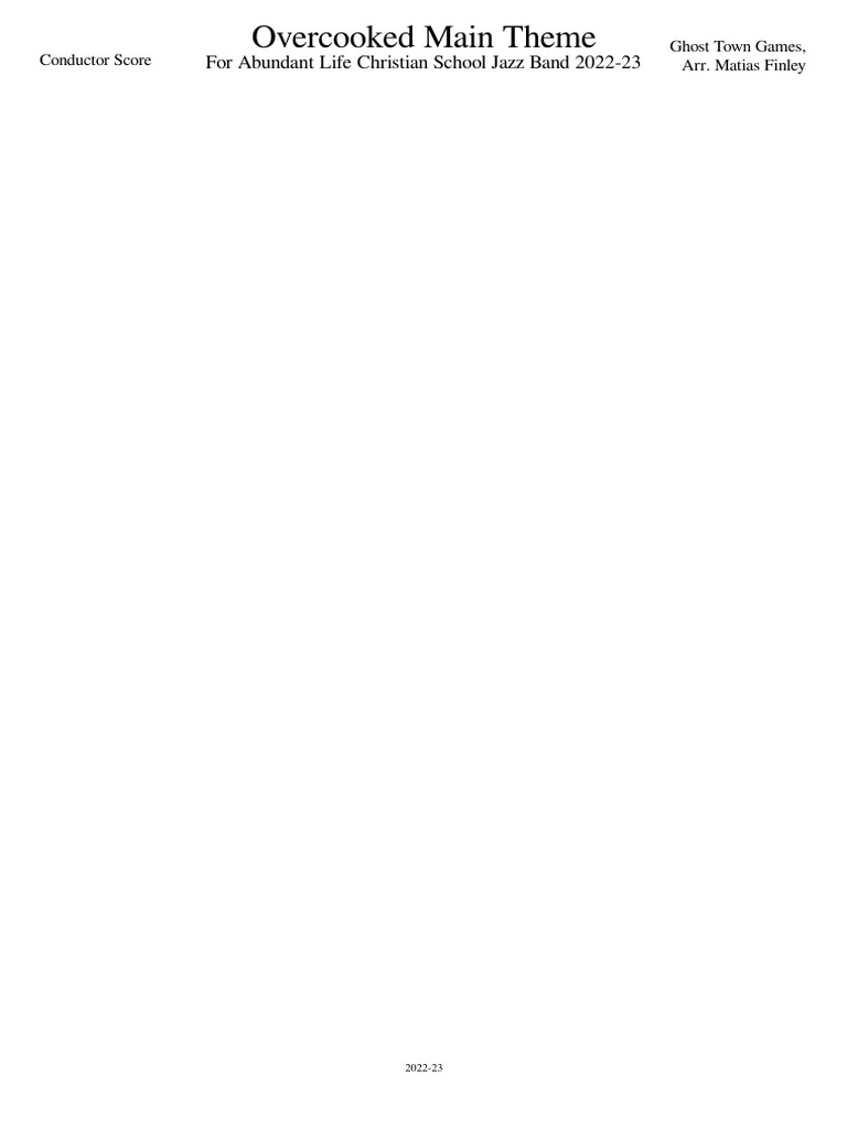 Overcooked - Main - Theme Muse 4 REAL | PDF | Aerophones | Musical ...