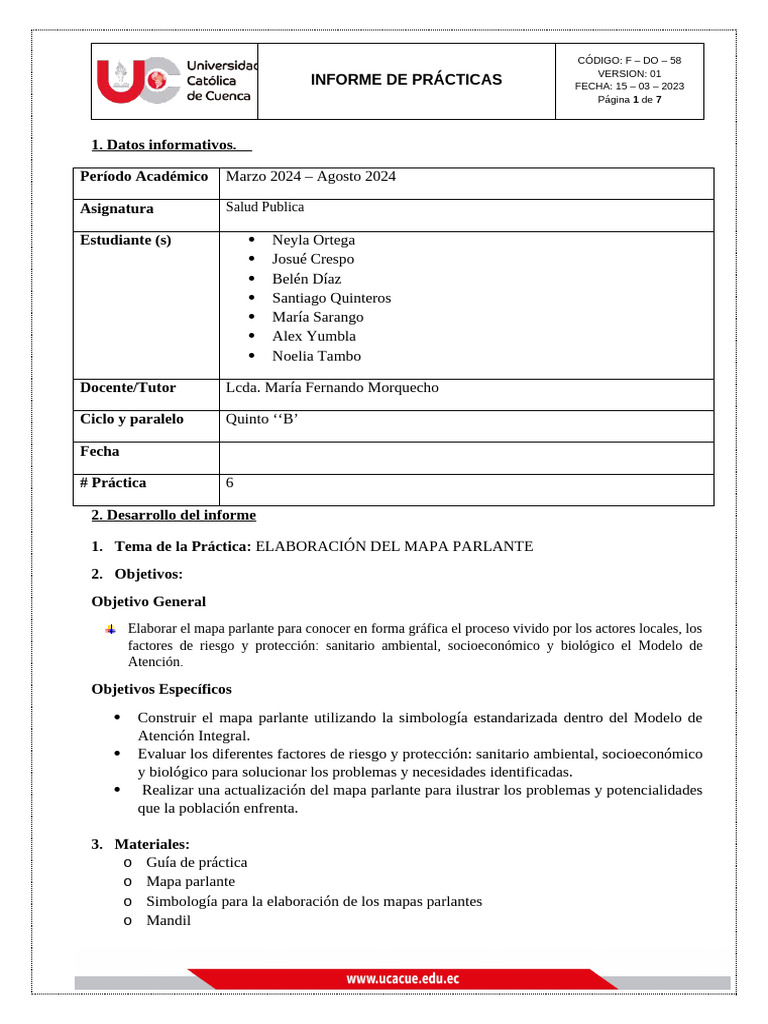 Mapa Parlante en Salud Pública | PDF | Altoparlante