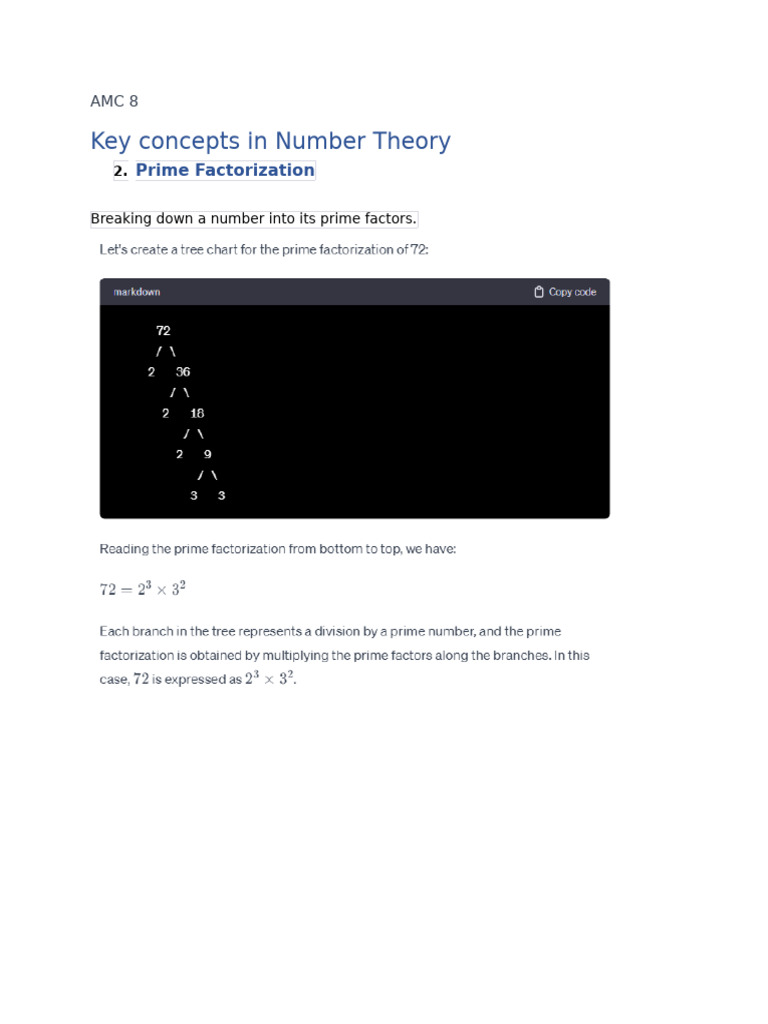 AMC 8 Key Concepts 2 | PDF
