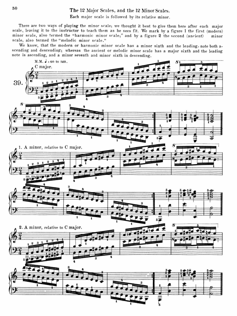Major and Minor Scale | PDF