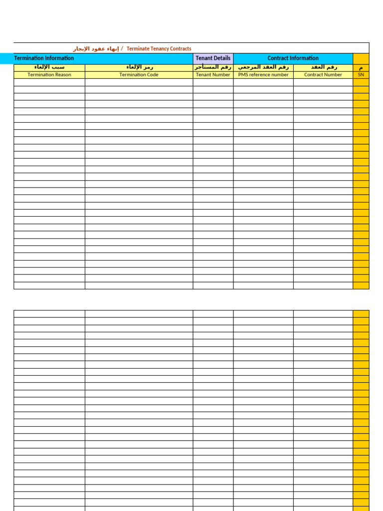 Terminate Contract Template-V2 | PDF