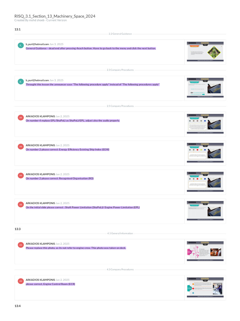 Risq 3 1 Section 13 Machinery Space 2024 | PDF | Gyroscope