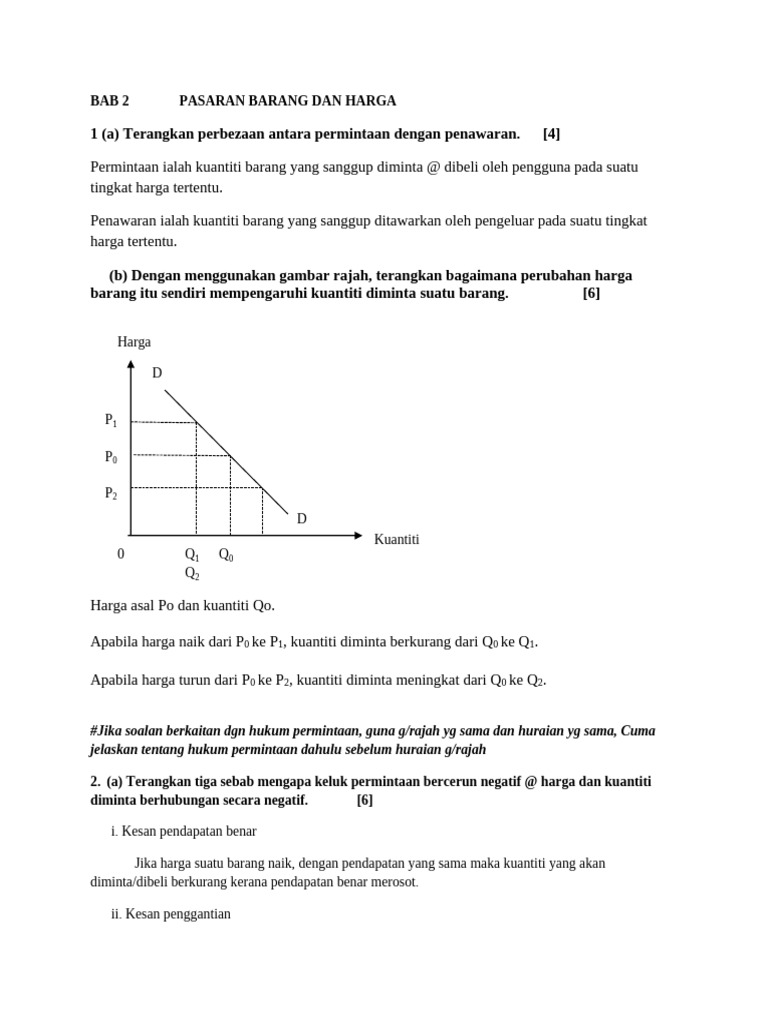Bab 2 Pasaran Barang Dan Harga | PDF