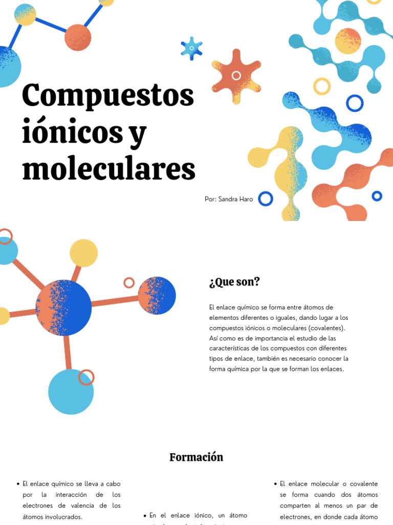 Compuestos iónicos y moleculares | PDF