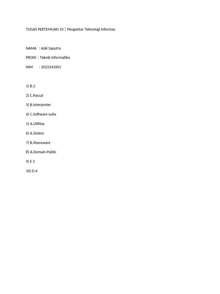 Tugas Pertemuan-wps Office | PDF