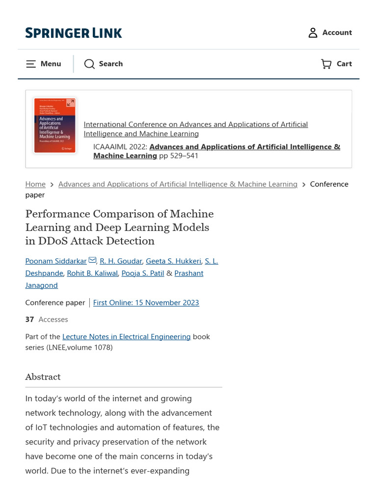 Performance Comparison of Machine Learning and Deep Learning Models in ...