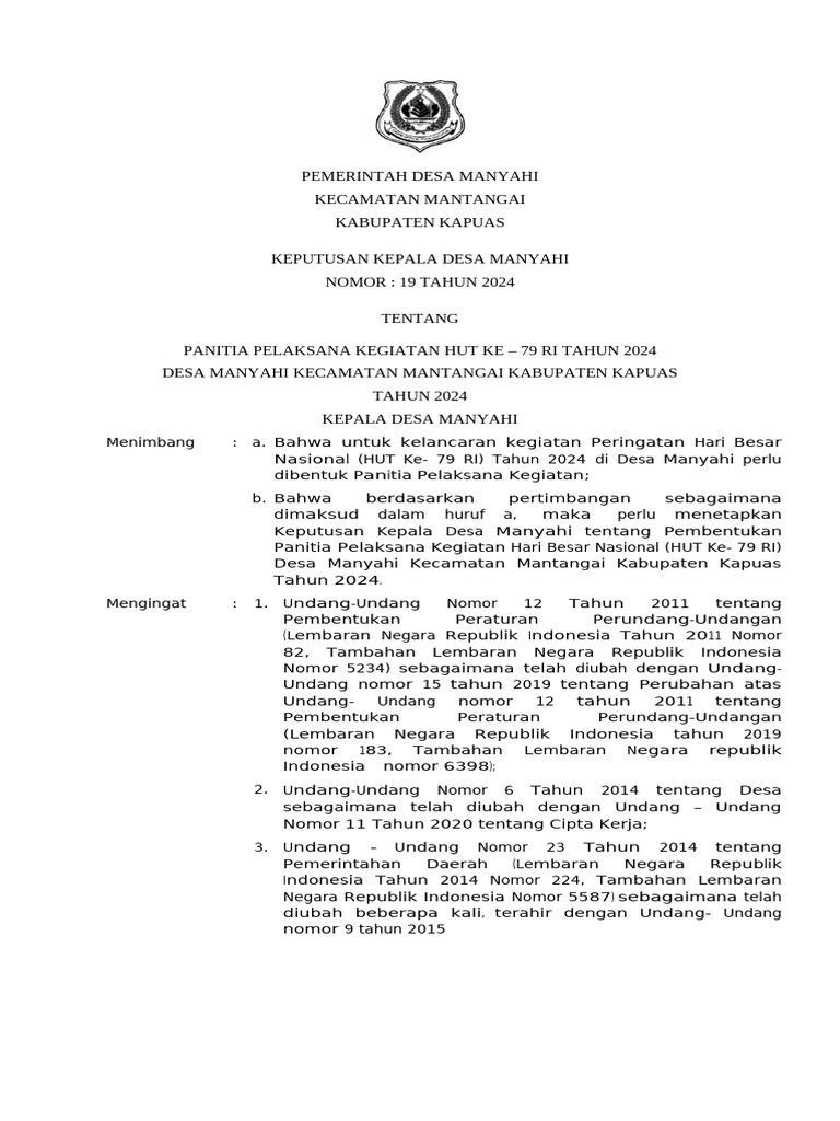 SK Panitia Hut Ri 79 | PDF